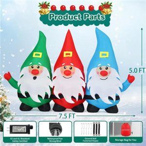 Holiday | 75 Ft Christmas Inflatable Outdoor Decor Three Midgets ...